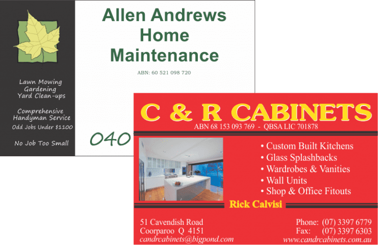 Trades Printing Brisbane - Speciality service for tradies